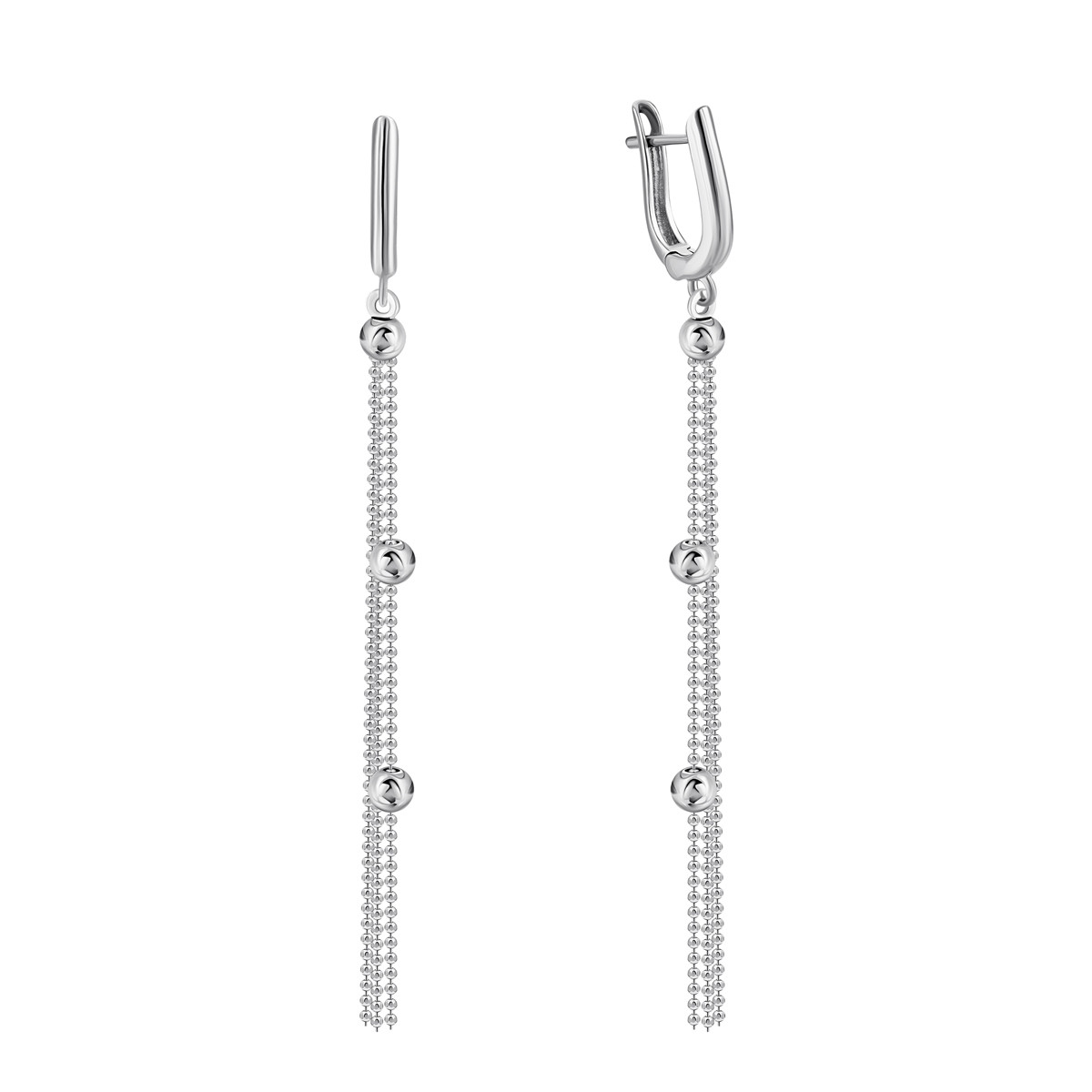 Срібні сережки-підвіски (3BME-01766-1): купити в Україні недорого. Ціна ...